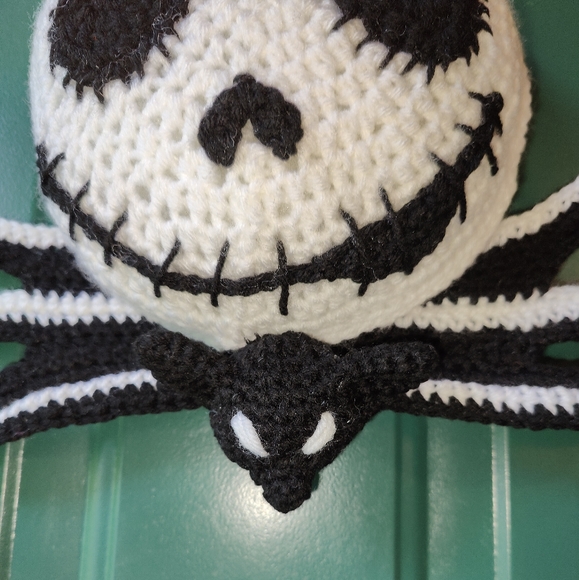 Hand Crafted | Wall Decor | Jack Skellington Hand Crochet Halloween ...